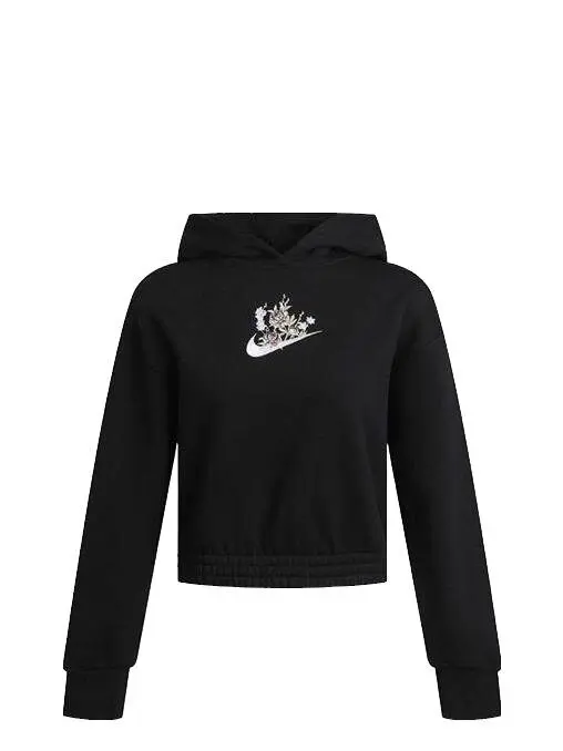 Nike Fleece Graphic Hoodie - Black/white/pink