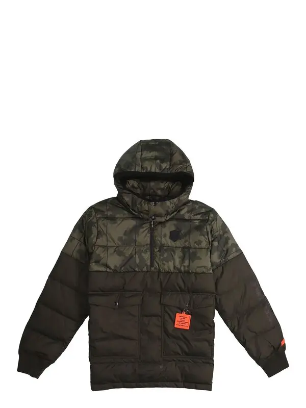 Nike Lebron Hybrid Half-zip Down Jacket - Army Green