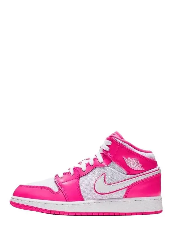 JORDAN 1 Mid "hyper Pink - Hyper Pink/white