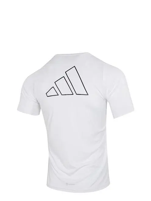 Adidas Athleisure Casual Sports T-shirt With Large Logo - Multi-color