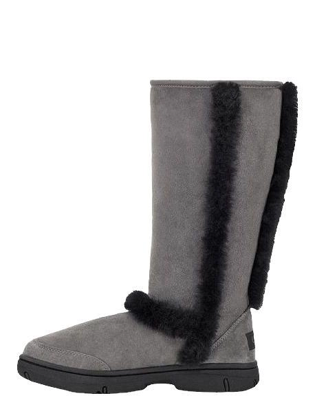UGG Sunburst Tall Boots - Black/gray