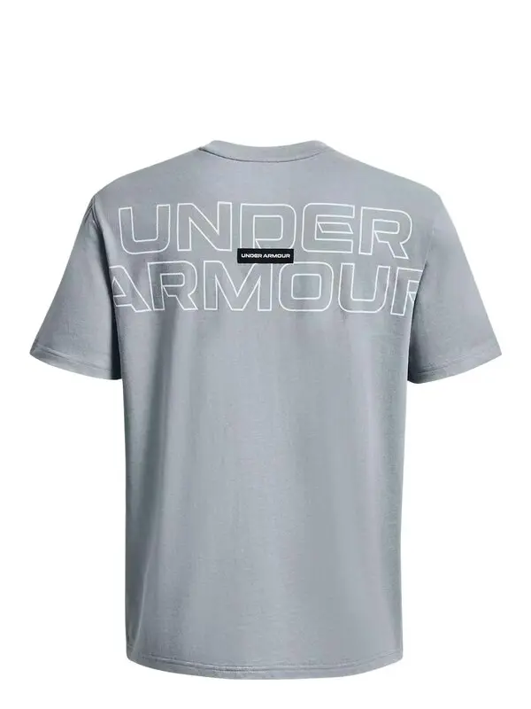 Under Armour Outline Heavyweight T-shirt 'grey Blue - Grey/blue