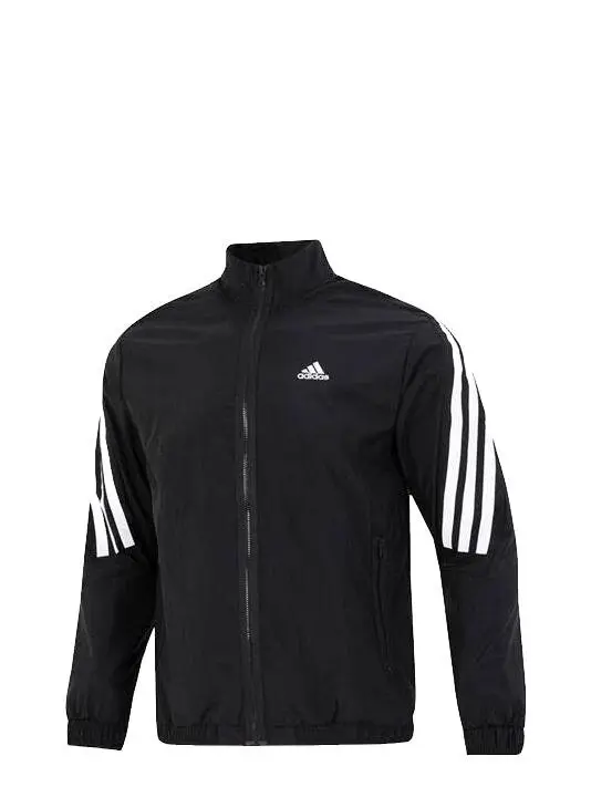 Adidas Classic Logo Printing Zipper Hooded Jacket - Default Colorway