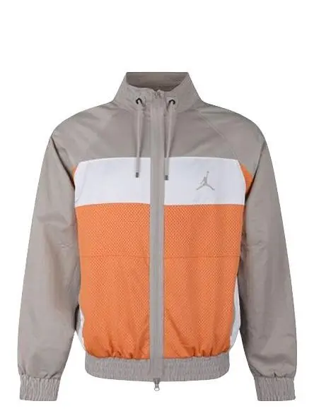 JORDAN Air Stand-up Collar Casual Woven Sports Jacket - Brown