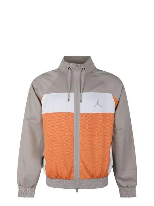 JORDAN Air Stand-up Collar Casual Woven Sports Jacket - Brown