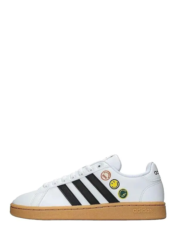 Adidas Neo Smiley X Grand Court Sneakers - Black/white