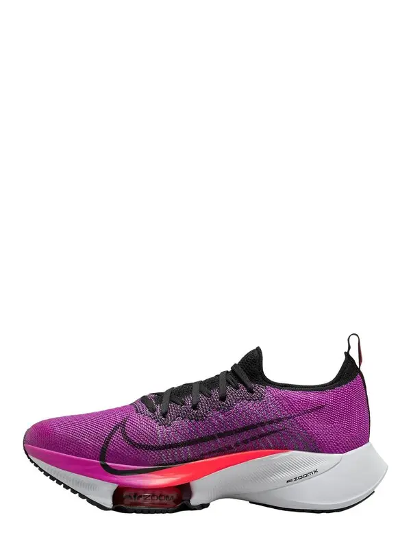 Nike Zoom Tempo Next% Flyknit Running Shoes - Hyper Violet/black/flash Crimson