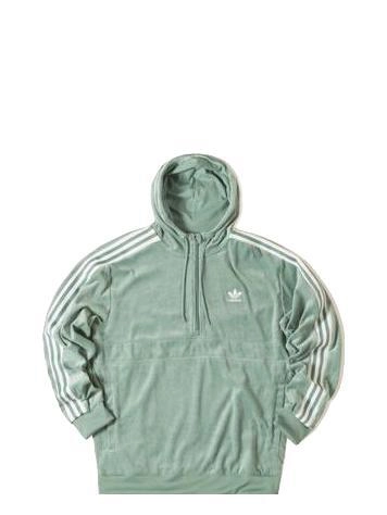 Adidas Originals Cozy Half-zip Hoodie - Green
