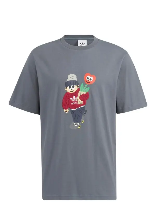 Adidas Originals X Charr Morita Crossover Valentine's Day Tee 'grey - Default Color