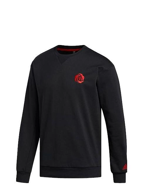 Adidas Rose Crew Fleece Pullover - Black