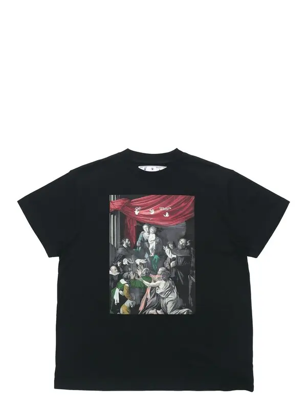 Off-White Caravaggio Painting Short Sleeve T-shirt - Black