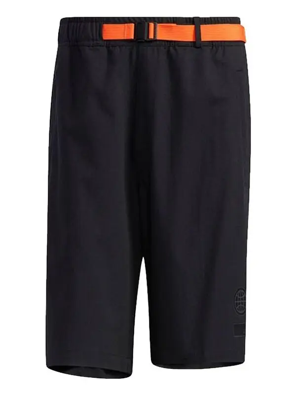 Adidas Sports Shorts With Belt Detail - Black