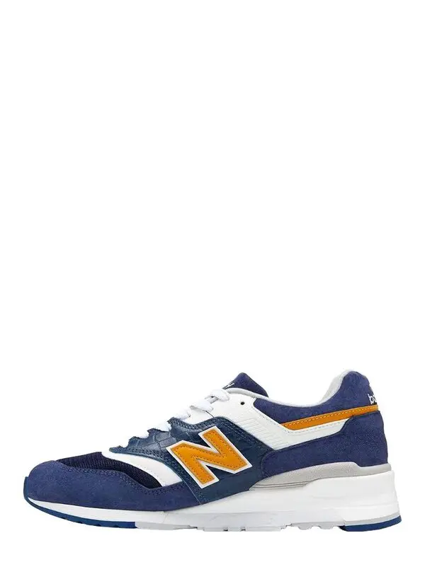 NEW BALANCE 997 Made In Usa "navy Mustard" Sneakers - Blue/yellow