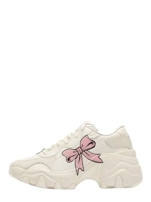 PUMA Pulsar Wedge Sneakers - Cream/pink/red