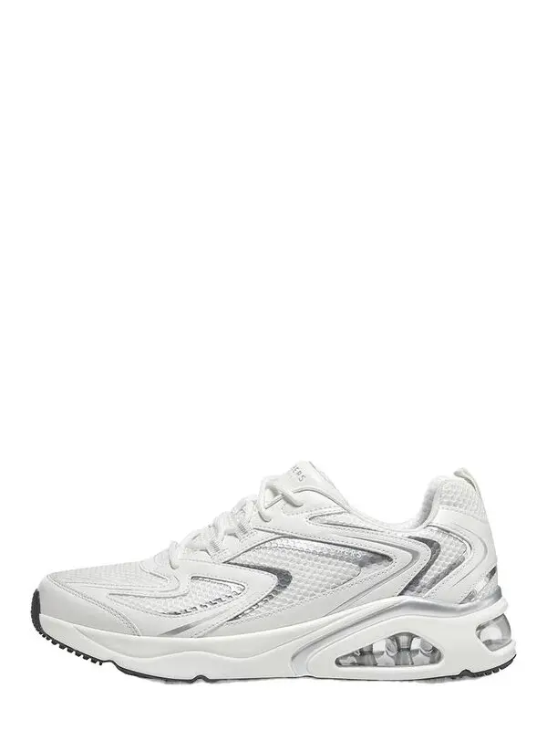 Sketchers Tres-air Vision Airy Athletic Shoes - White/silver
