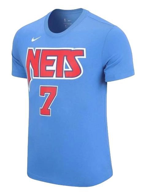 Nike Brooklyn Nets Durant Classic Athleisure Casual Sports Short Sleeve Blue T-shirt - Multi-color