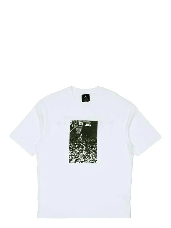 JORDAN X Union La Dunk Printing Sports Round Neck T-shirt Asia Sizing - White