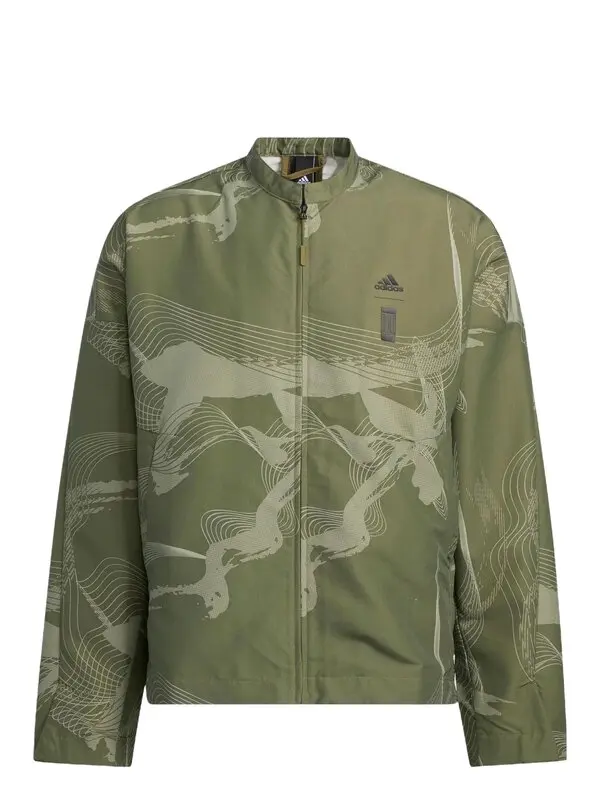 Adidas Ss22 Logo Printing Zipper Jacket - Multi-color