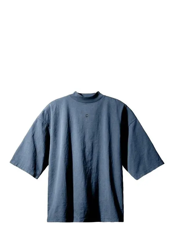 Yeezy Ss22 Logo 3/4 Sleeve Tee 'dark - Blue