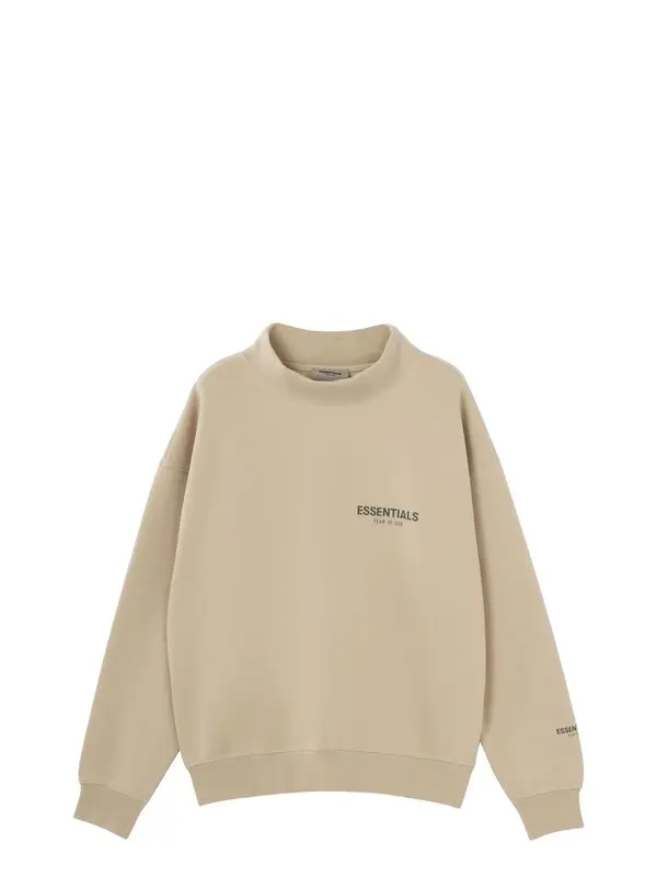 Fear Of God Fw21 Mock Neck Sweatshirt - Beige