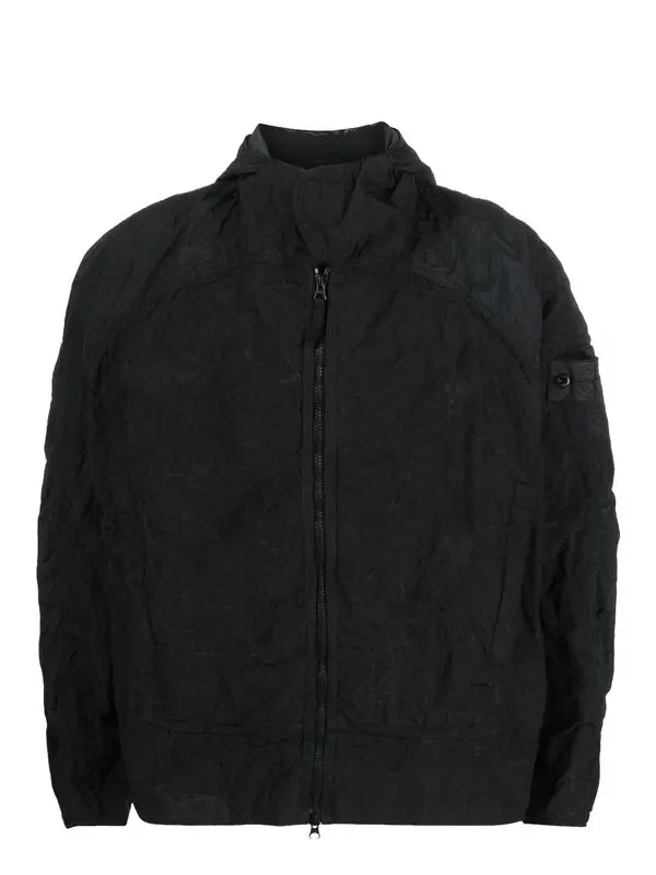 Stone Island Hooded Jacket - Black