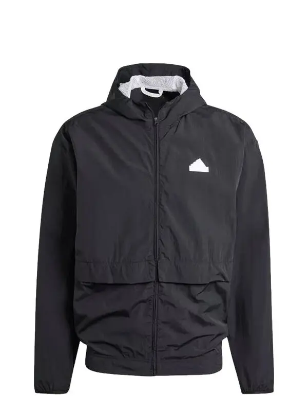 Adidas Full-zip Hooded Jacket - Black