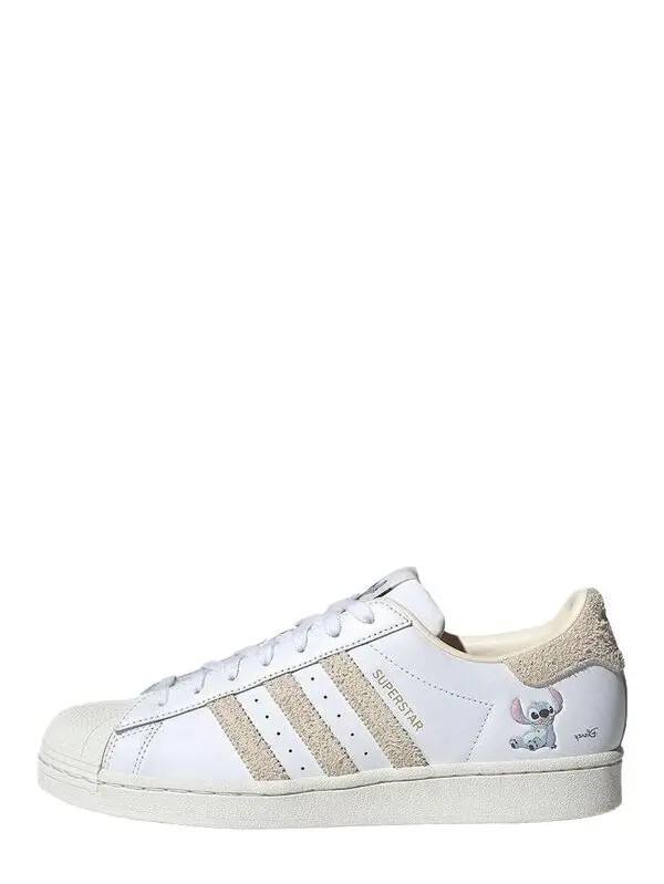 Adidas Disney X Superstar 'stitch' Sneakers - White