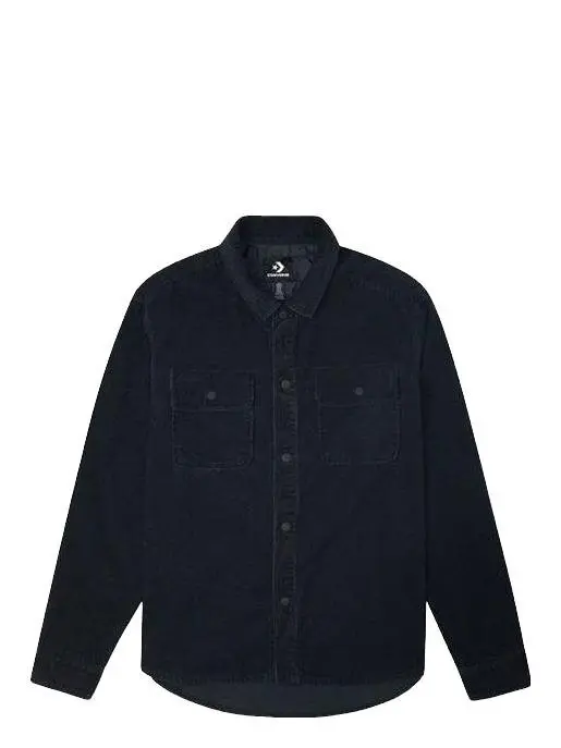 CONVERSE Sports Cargo Corduroy Shirt Jacket - Black