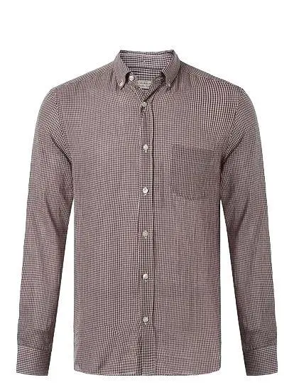 Burberry Plaid Full Print Long Sleeves Shirt Pink Red - Pinkred