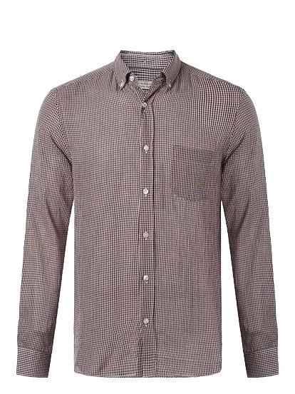 Burberry Plaid Full Print Long Sleeves Shirt Pink Red - Pinkred