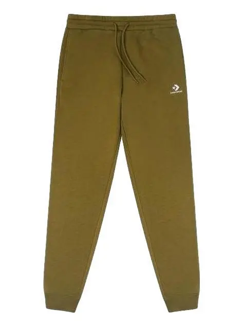 CONVERSE Go-to Embroidered Star Chevron Standard-fit Fleece Sweatpant Asia Sizing - Green