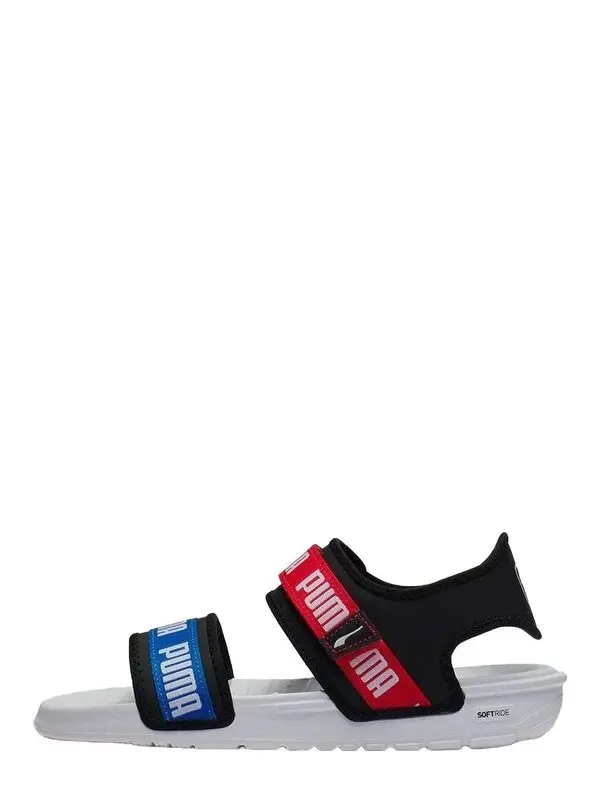 PUMA Signature Softride Casual Sandals - Black/red/blue