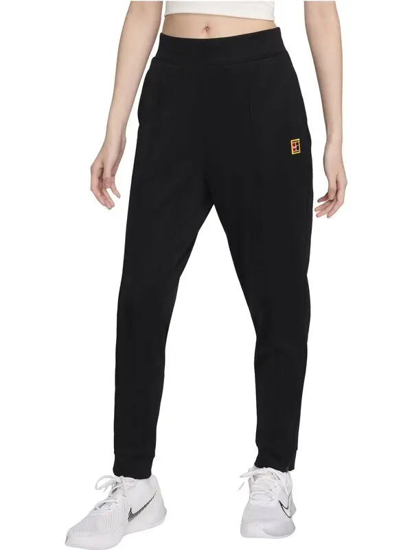 Nike Nikecourt Dri-fit Knit Tennis Trousers - Black