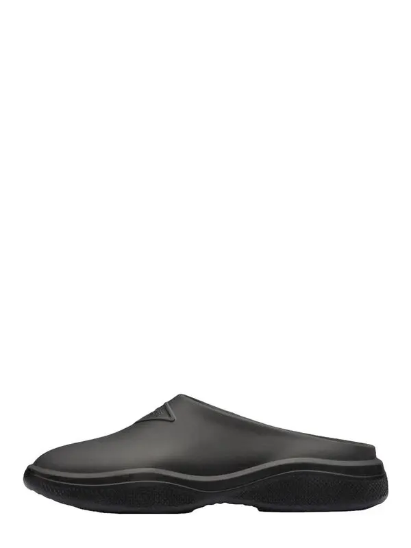 Prada Foam Rubber Mules - Black