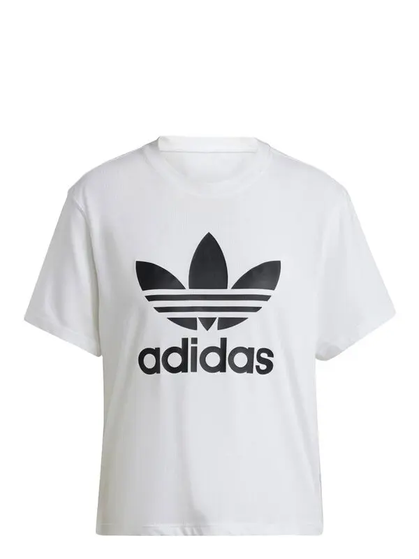 Adidas Adicolor Trefoil Boxy T-shirt - White/black