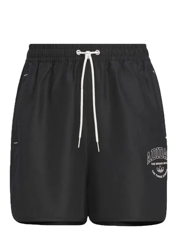 Adidas Originals Logo Twist Light Woven Shorts - Black/cloud White