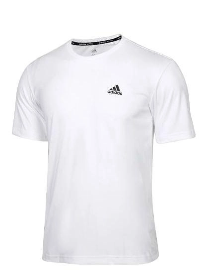 Adidas Sports Round Neck Short Sleeve T-shirt - White