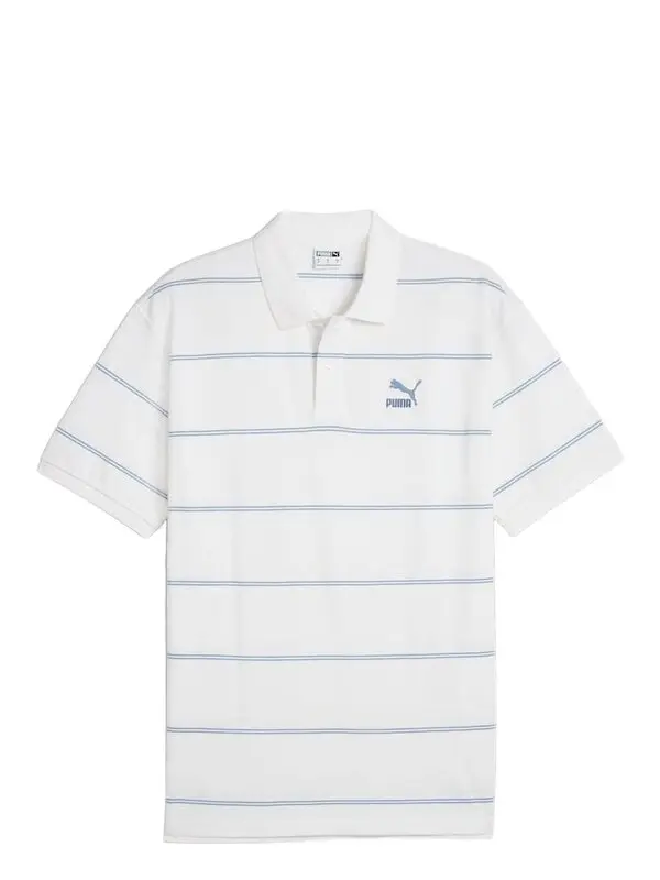 PUMA Team Polo Shirt 'white Blue - White/blue