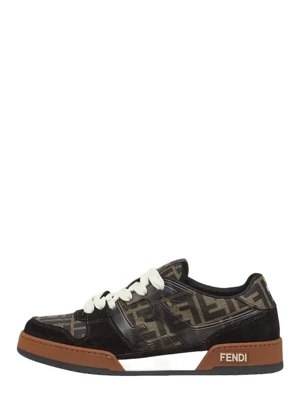 Fendi Ss26 Match Trainers - Brown