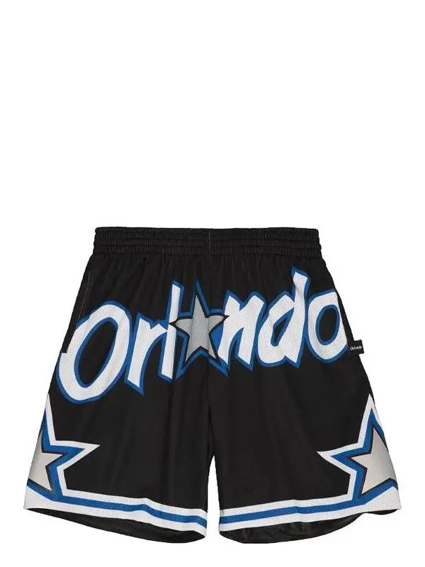Mitchell & Ness X Nba Orlando Magic Big Face 2.0 Shorts - Black