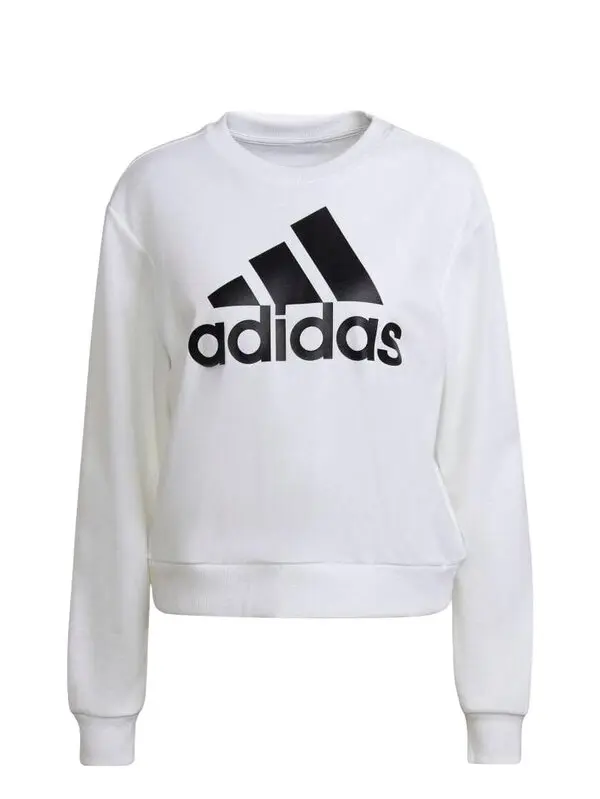 Adidas Essentials Logo Loose Sweatshirt - White/black