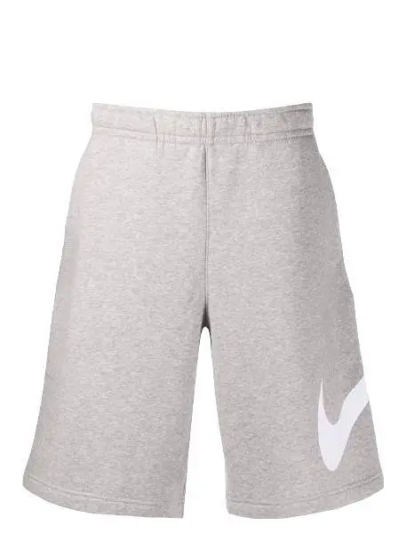 Nike Logo Drawstring Athleisure Shorts - Grey