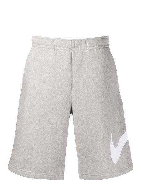 Nike Logo Drawstring Athleisure Shorts - Grey