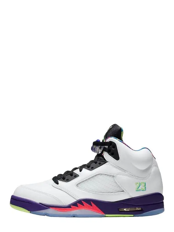 JORDAN Air 5 Retro "alternate Bel-air - White/ghost Green/court Purple