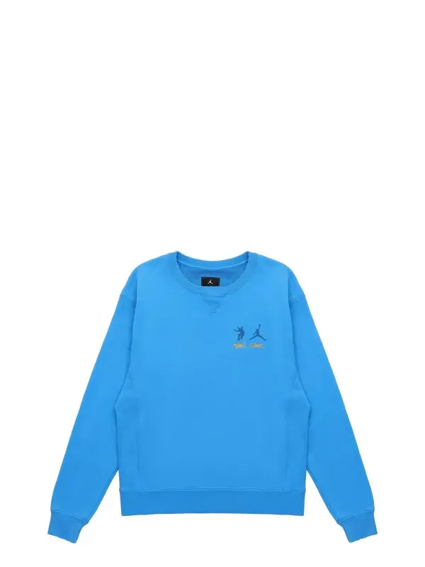 JORDAN X Union Crossover Ss22 Logo Solid Color Sleeve Sports Round Neck Asia Edition Blue - Default Color