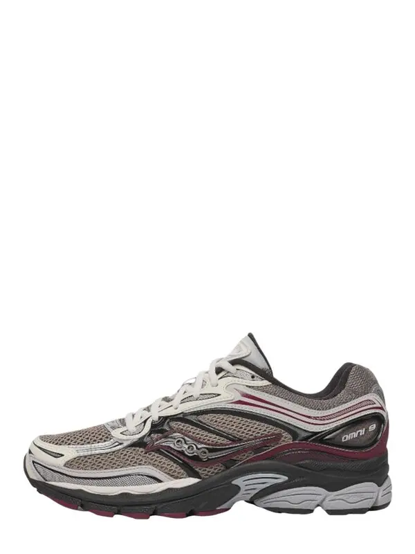 Saucony Progrid Omni Tmy Athletic Sneakers - Tan/maroon