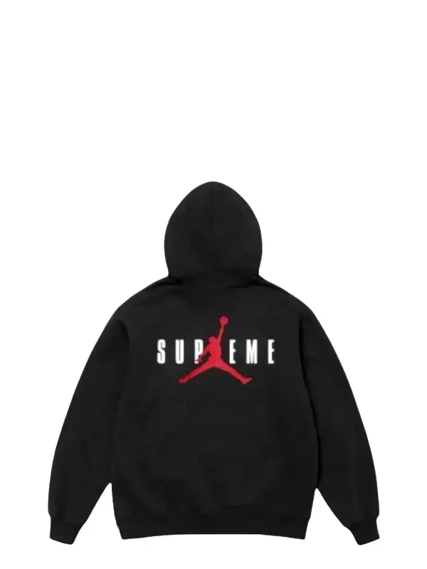 JORDAN X Supreme Hooded Sweatshirt - Black