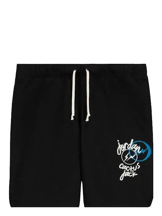 JORDAN X Travis Scott X Fragment Design Sports Shorts - Black