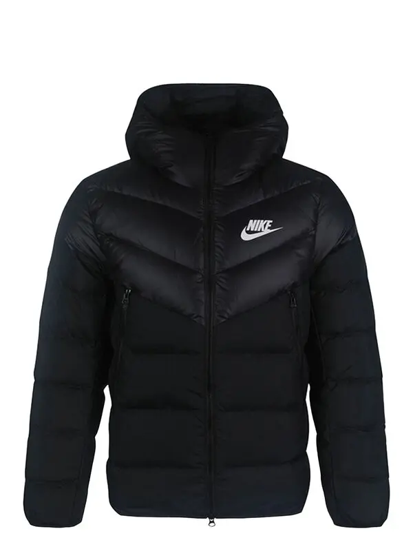 Nike Down Fill Hooded Jacket - Black