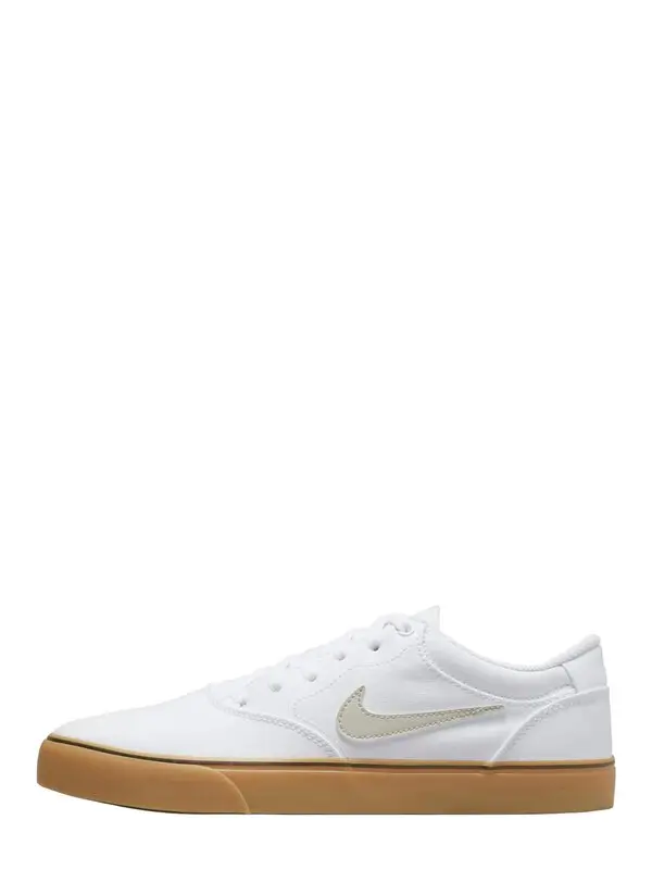Nike Chron 2 Canvas Sb " Gum" Sneakers - White